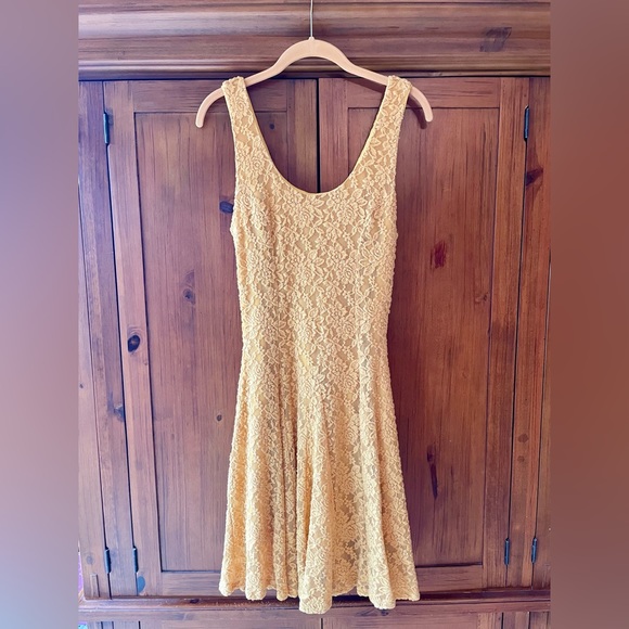 love, Fire | Dresses | Yellow Lace Dress | Poshmark